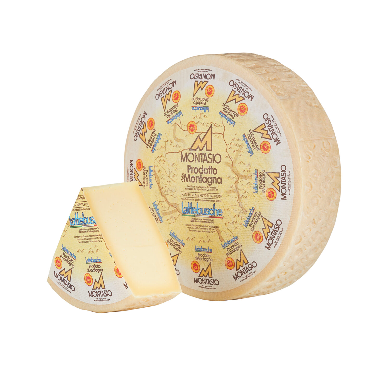 Montasio DOP forma intera 6kg ca - Lattebusche shop online